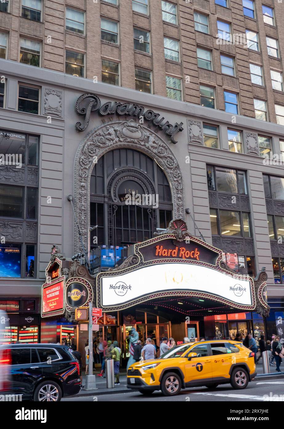 Hard Rock Cafe Facade, Times Square, NYC, USA 2023 Stock Photo - Alamy