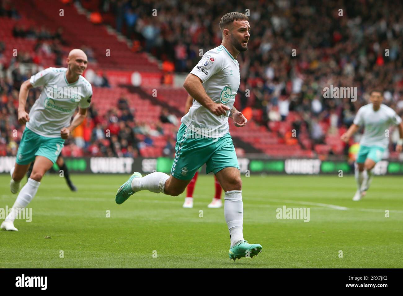 Adam armstrong celebrates hi-res stock photography and images - Alamy