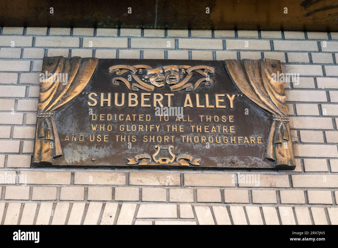 Shubert Alley is considered the geographical center of Broadway theatre ...
