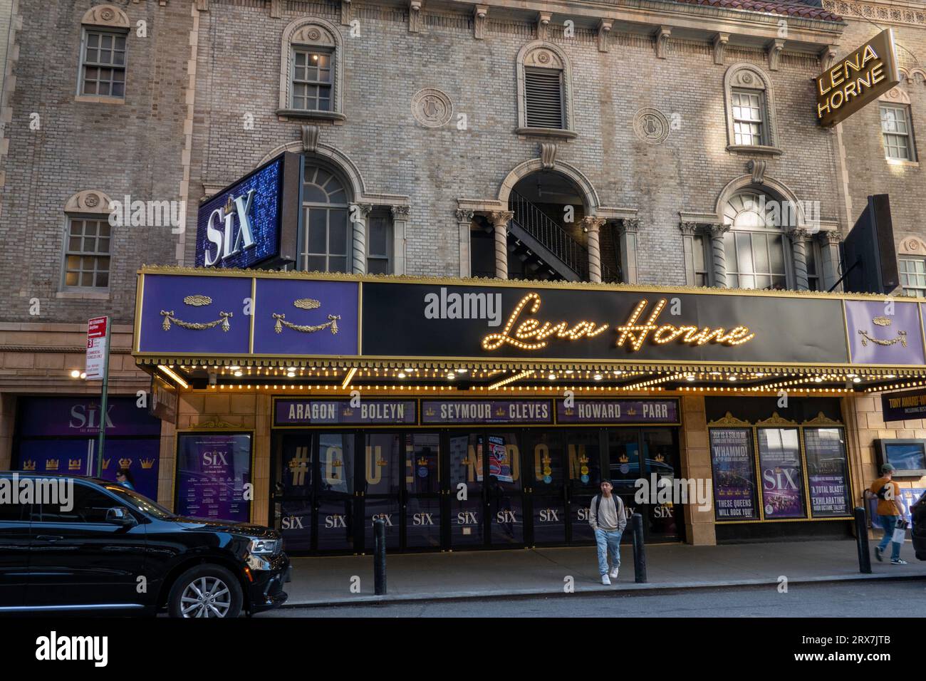 "Six" Marquee at the Lena Horne Theatre (formerly Brooks Atkinson) in ...