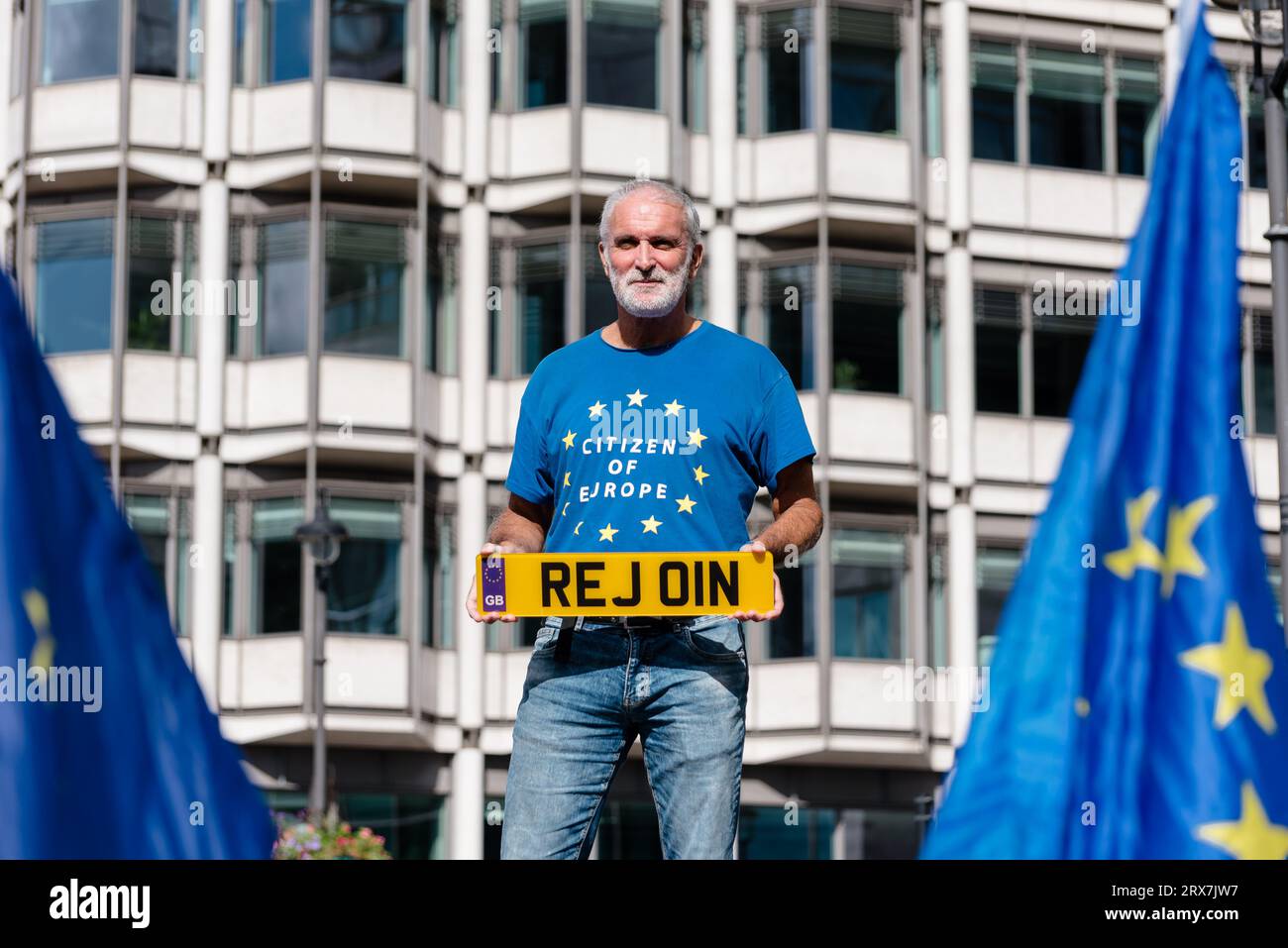 London, UK. 23 September 2023. National EU Rejoin March II. Thousands ...