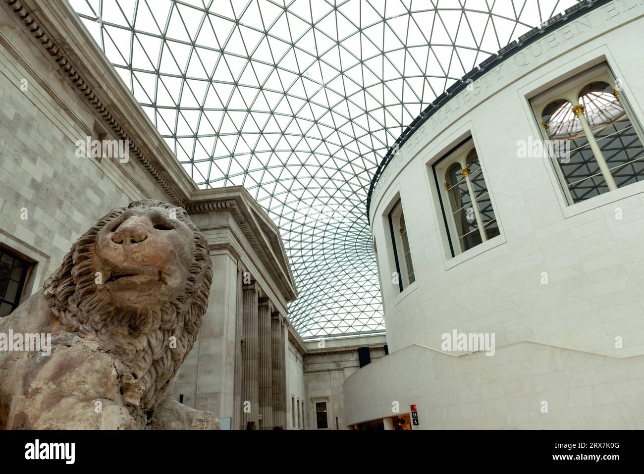 Architecture of the Entrance Hall to the British Museum in London Stock ...