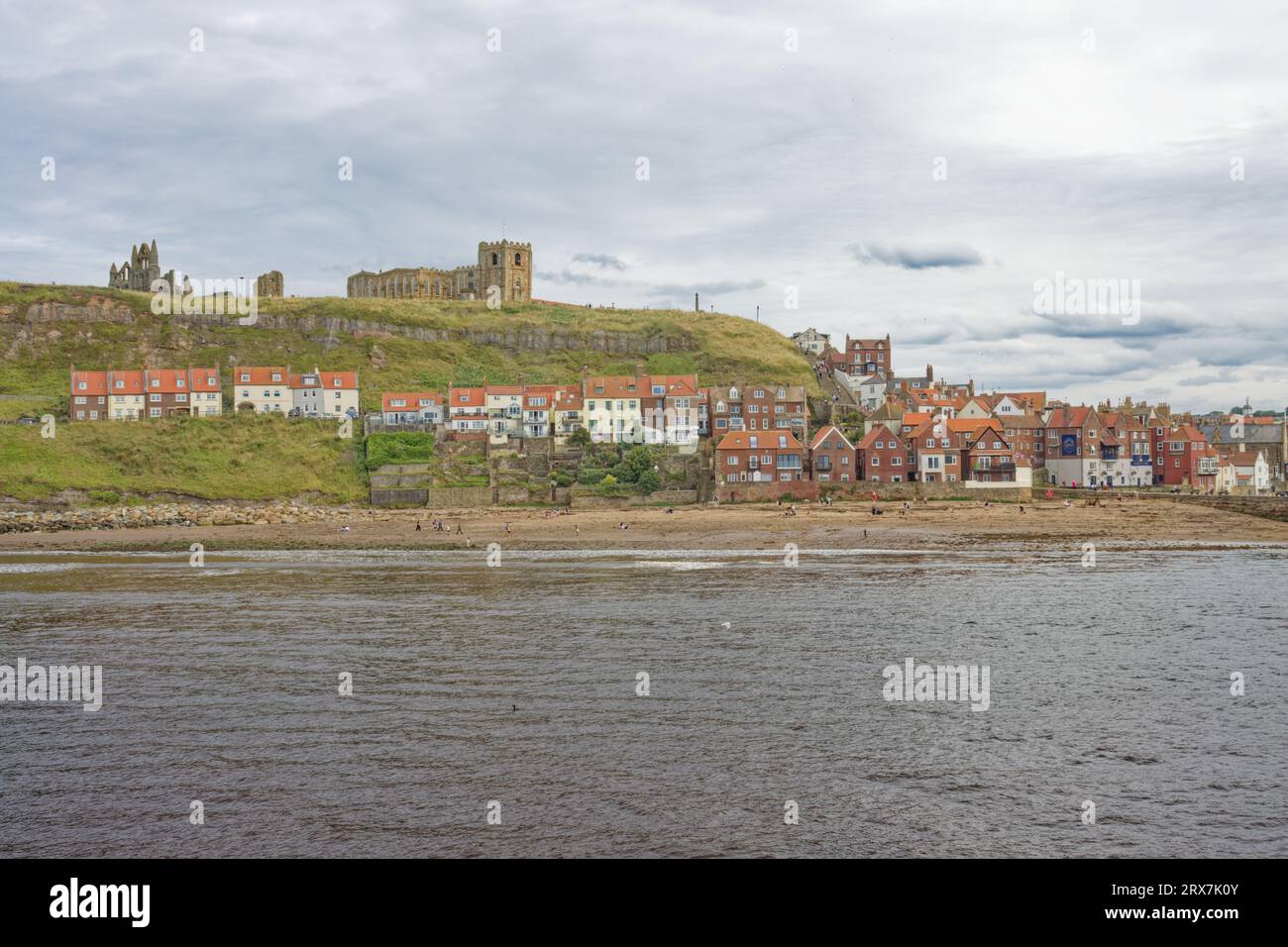 Whitby,England,9,August,2023.The Picture Shows ,A view From the west ...