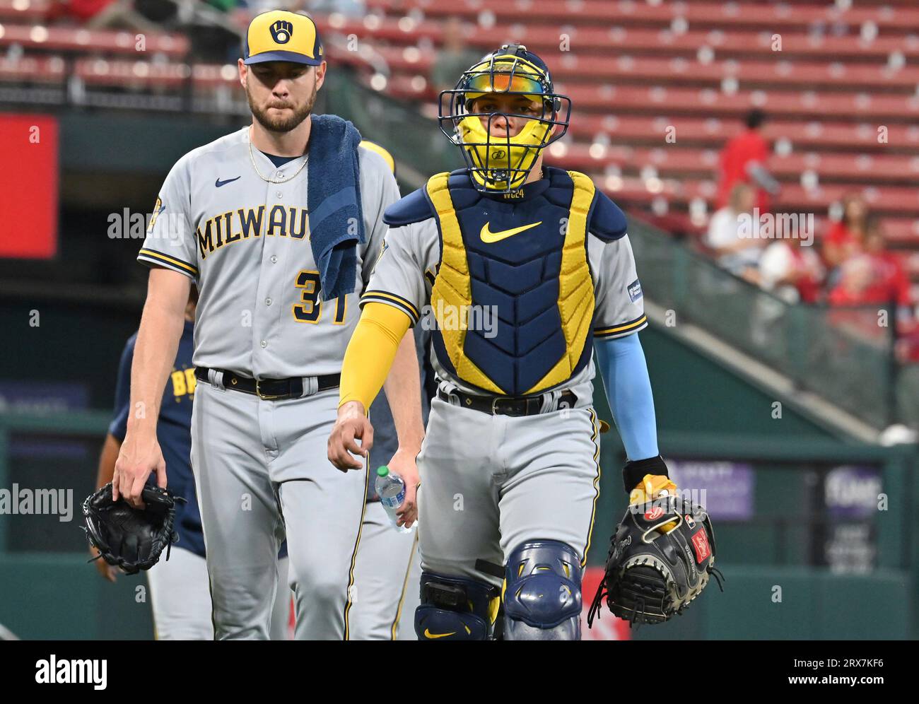 ST. LOUIS, MO - SEPTEMBER 20: Milwaukee Brewers starting pitcher Adrian ...