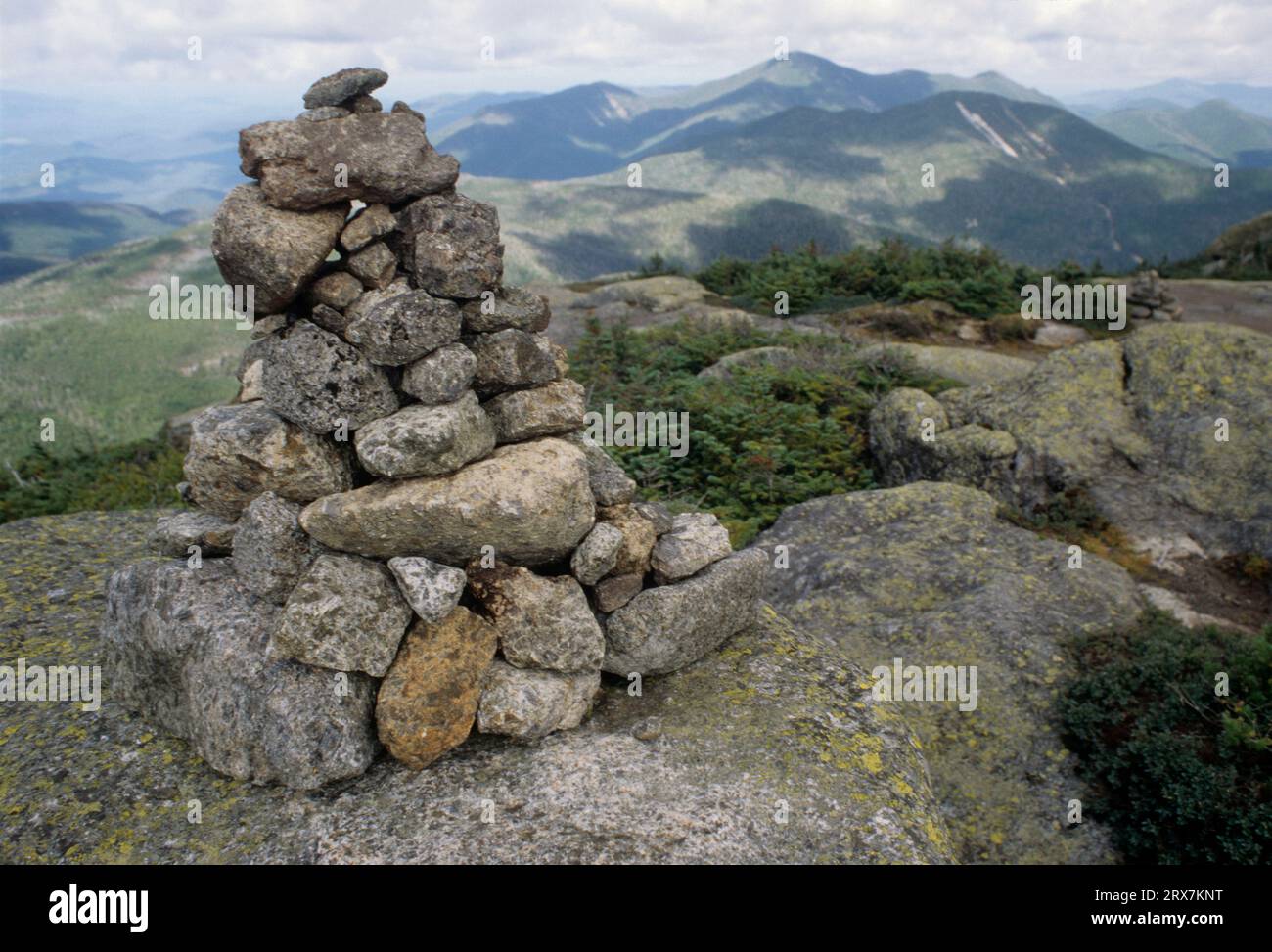 Cairn on Mt Marcy, High Peaks Wilderness, Adirondack Park, New York ...
