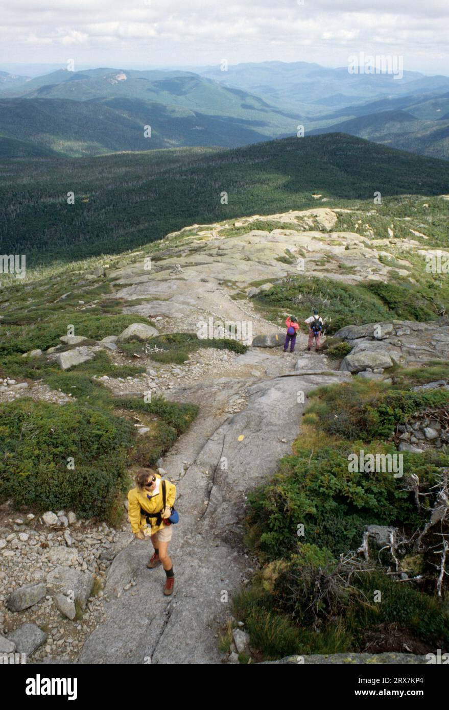 Van Hoevenburg Trail from Mt Marcy summit, High Peaks Wilderness ...