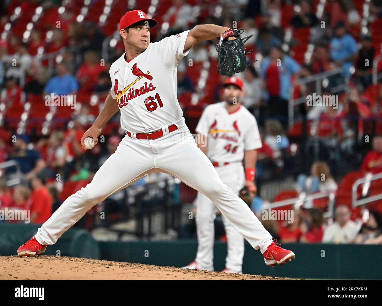 ST. LOUIS, MO - SEPTEMBER 20: St. Louis Cardinals pitcher Jacob Barnes ...