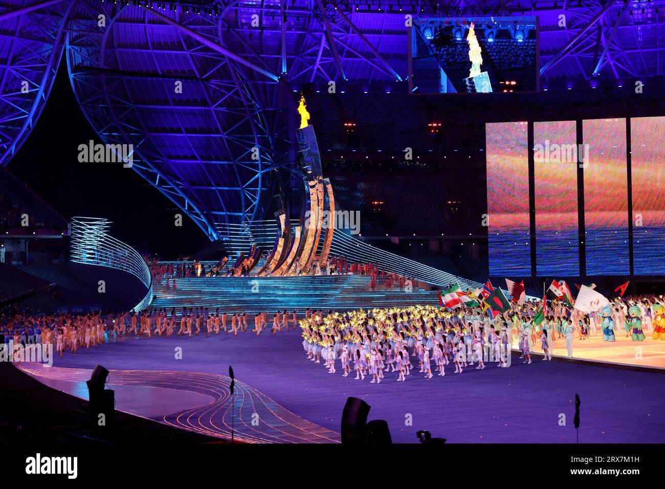 Hangzhou, China. 23rd Sep, 2023. The 19th Asian Games kicked off with a ...