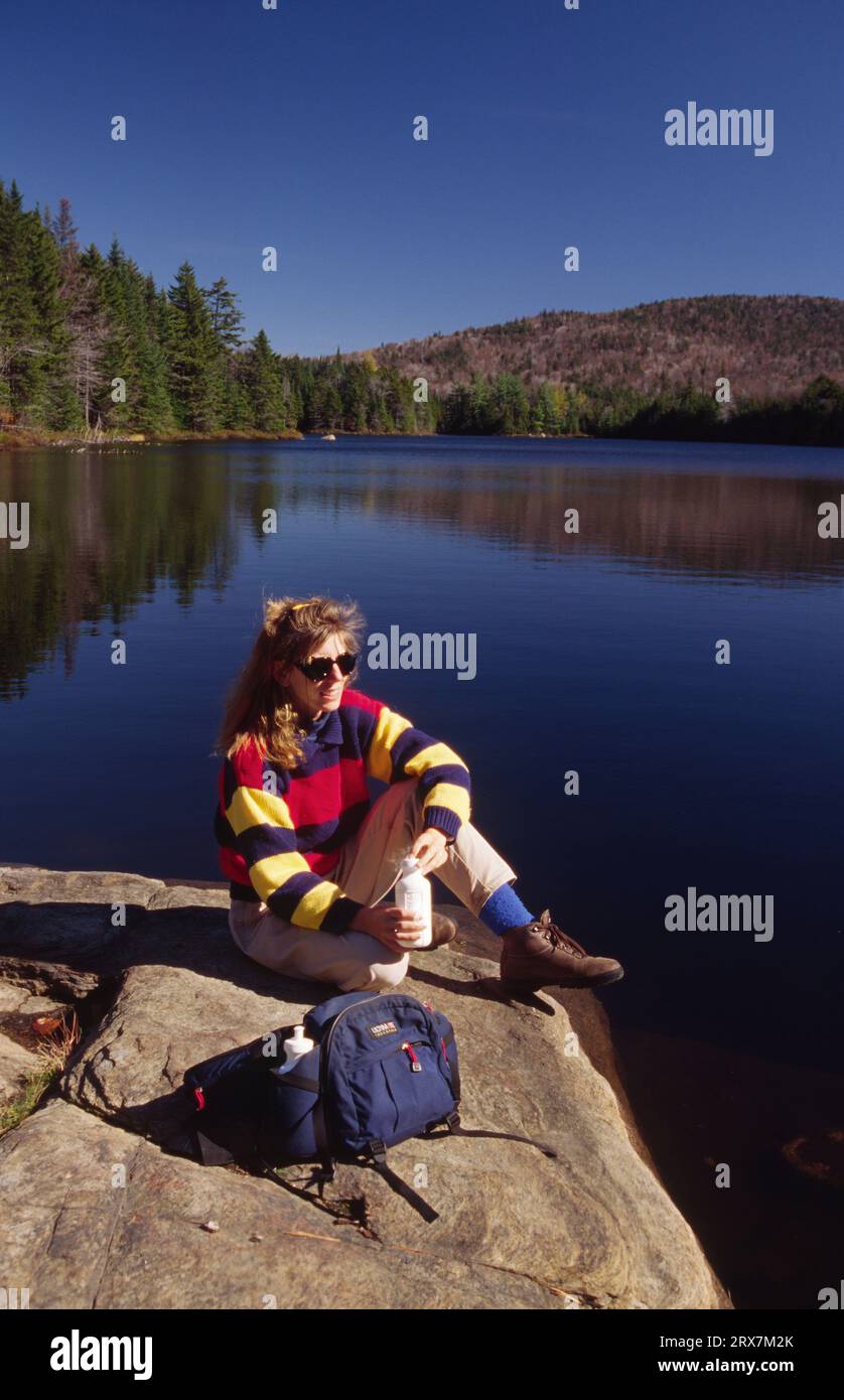 Stony Pond, Hoffman Notch Wild Forest, Adirondack Park, New York Stock ...