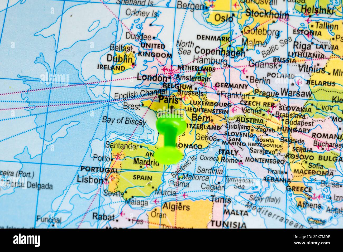 This stock image shows the location of Paris Stock Photo - Alamy