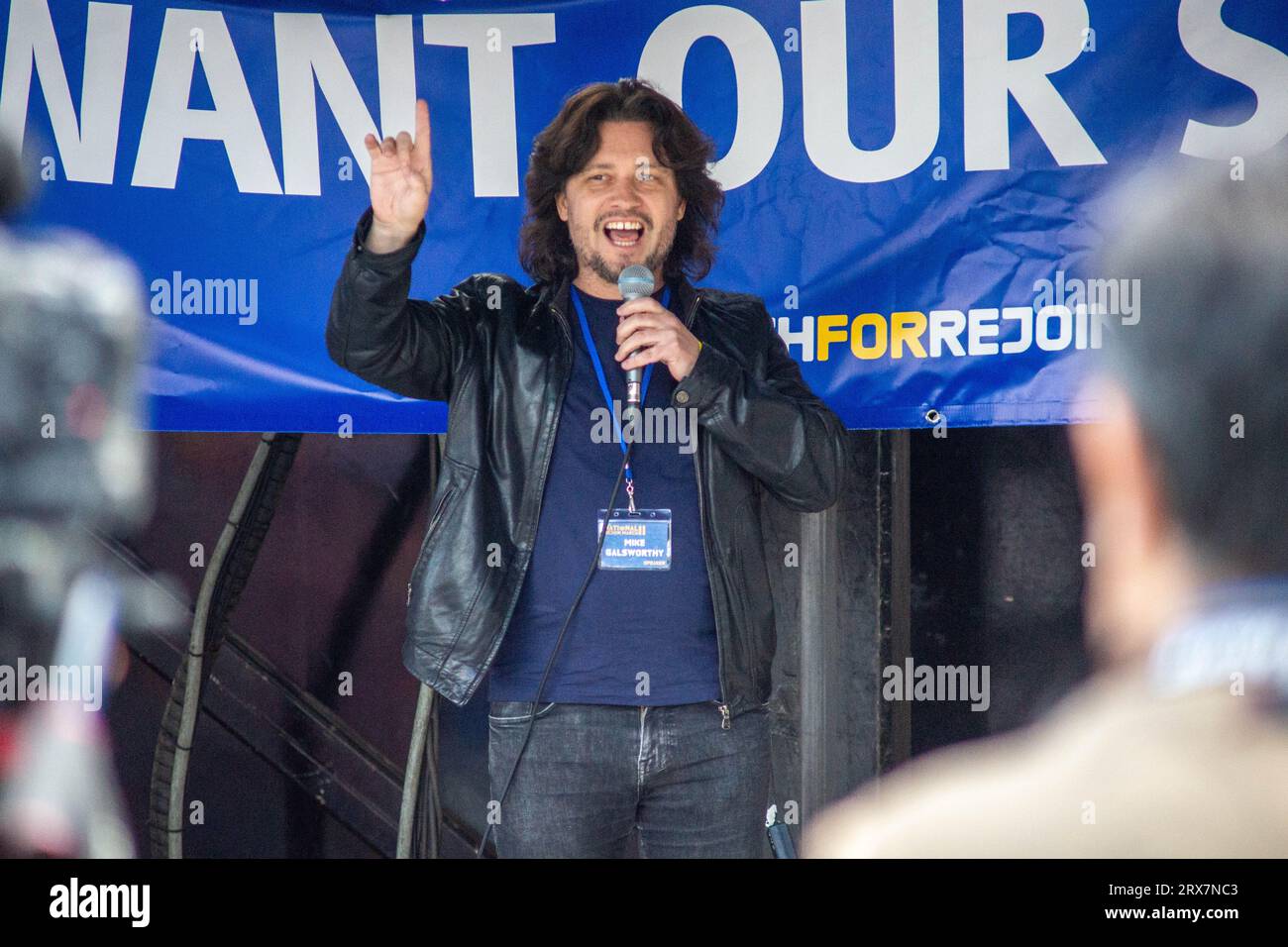 London, UK. 23rd Sep, 2023. National Rejoin March in Central London ...