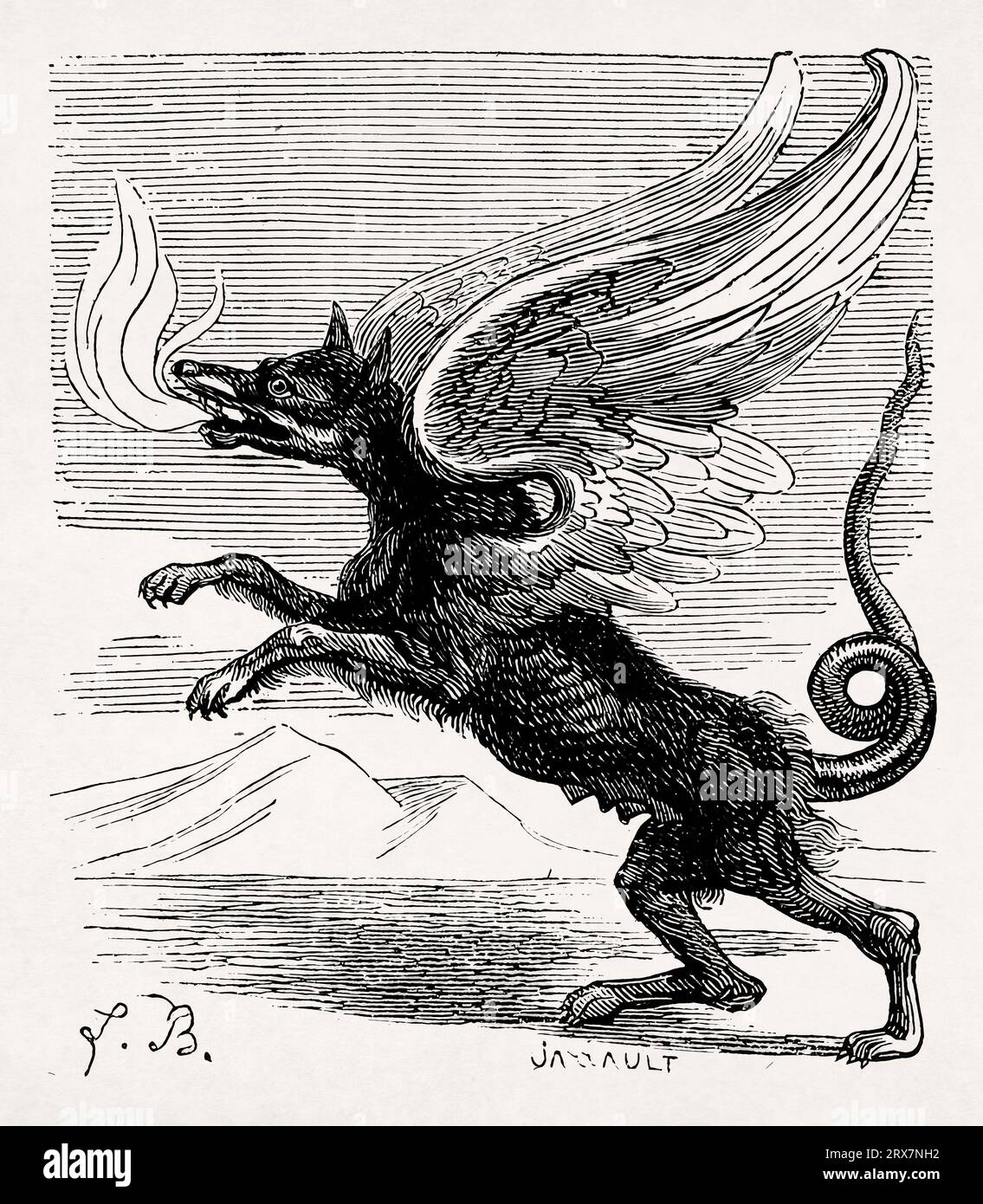 Marchosias by Louis Le Breton made in 1863 for the Dictionnaire ...