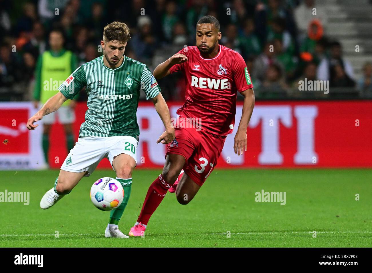 Bremen, Germany. 23rd Sep, 2023. Soccer: Bundesliga, Werder Bremen - 1 ...