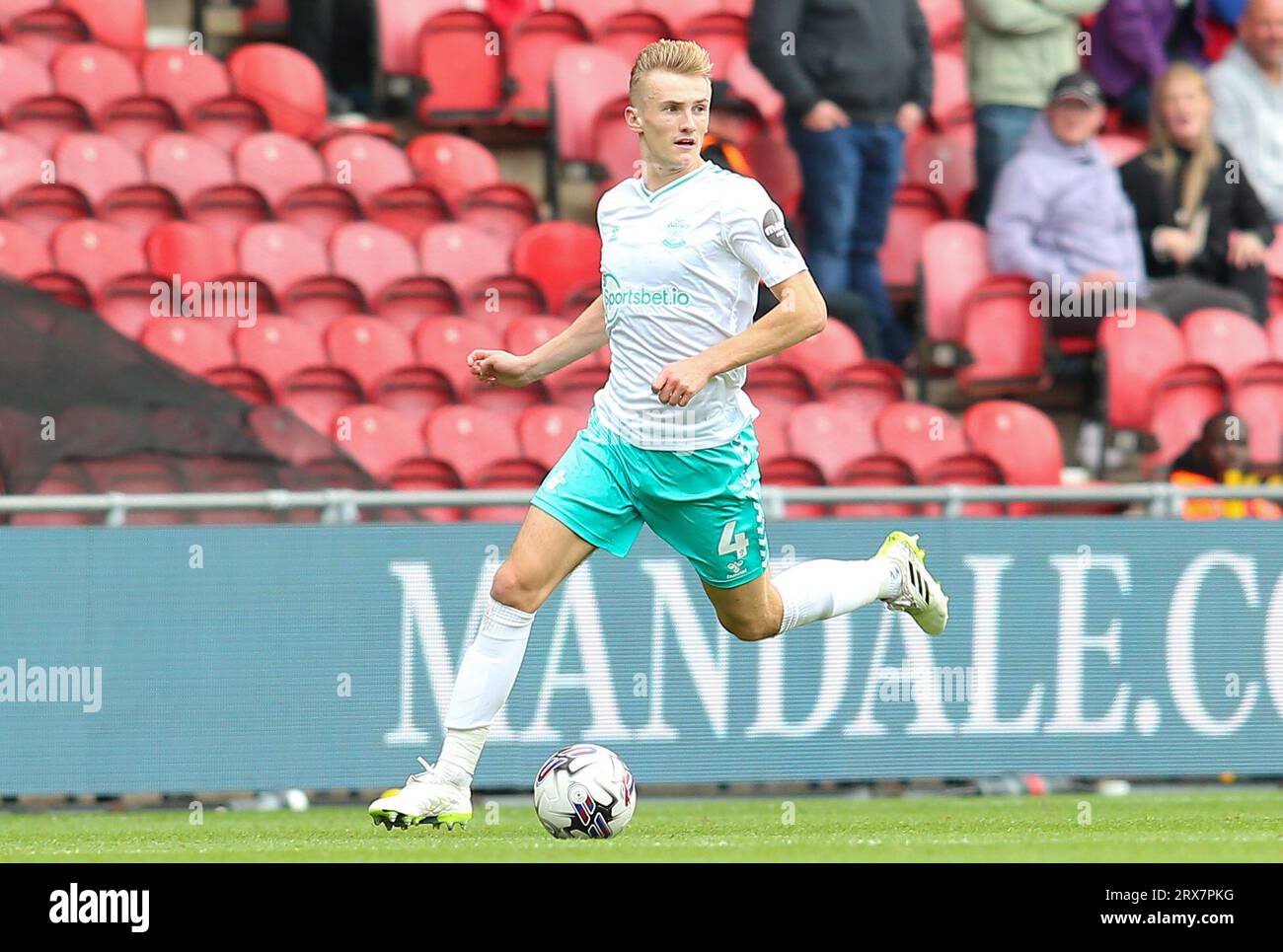 Southampton's Flynn Downes during the Sky Bet Championship match ...