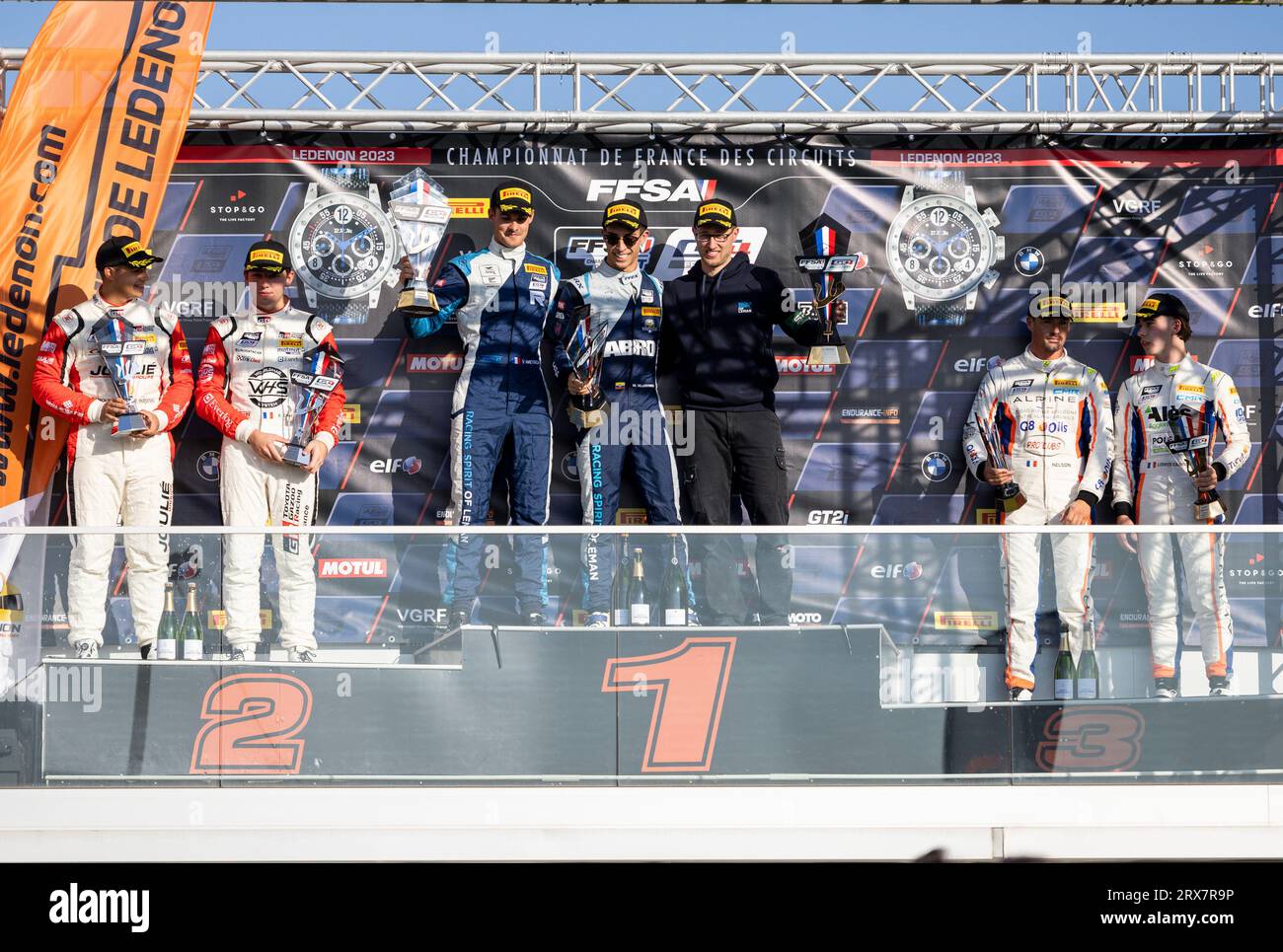 Podium course 1, 92 VILLAGOMEZ Mateo ECU, WEYRICH Victor FRA, Racing ...