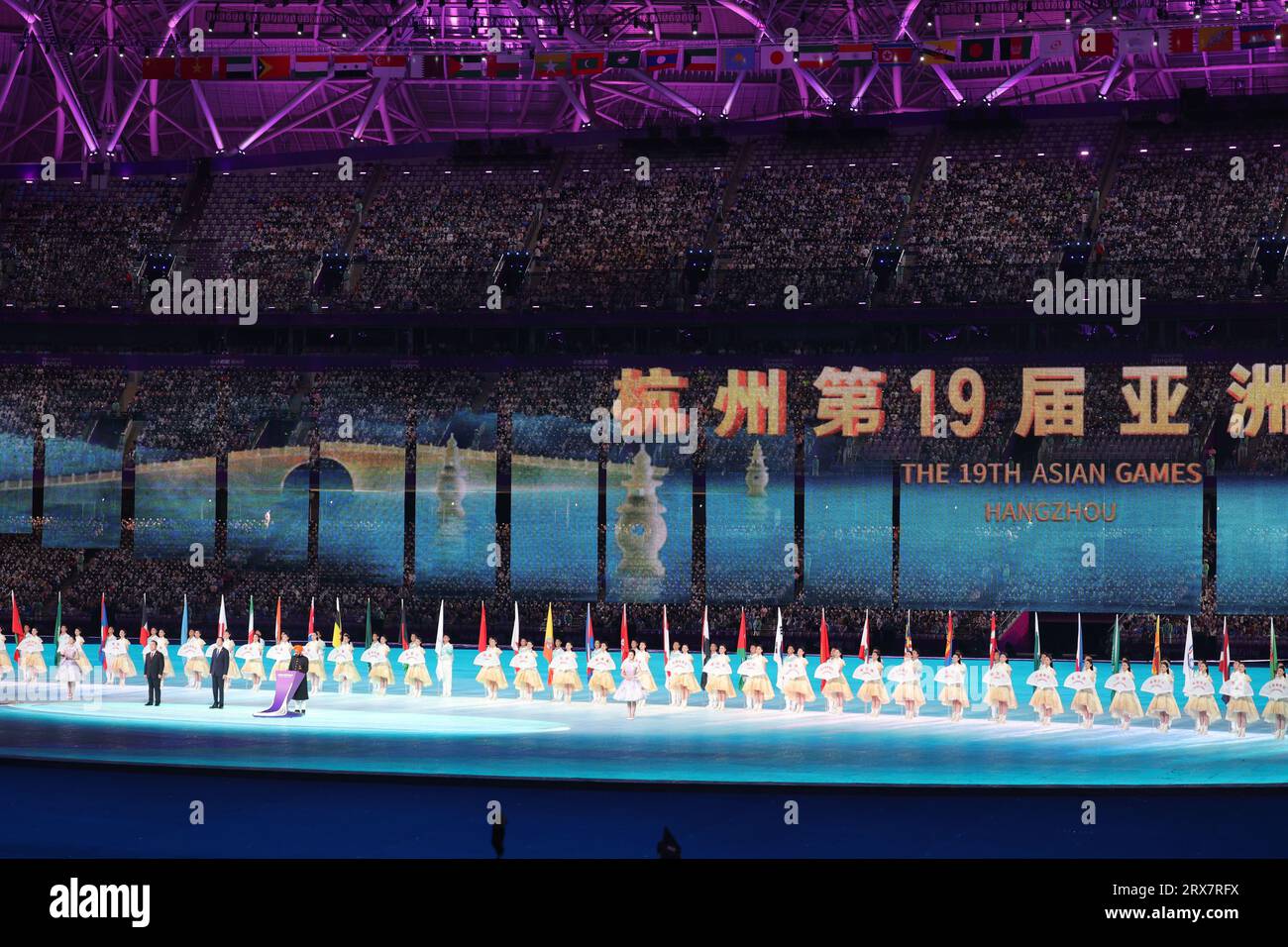 Hangzhou, Zhejiang, China. 23rd Sep, 2023. The 19th Asian Games kicked ...