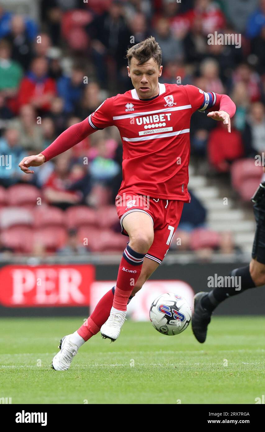 Jonny Howson of Middlesbrough in action during the Sky Bet Championship ...