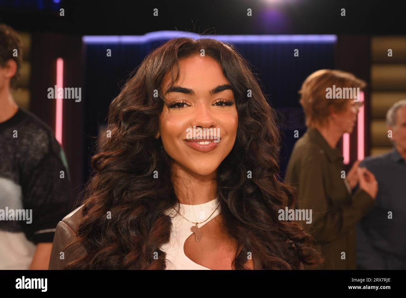 Cologne, Germany. 22nd Sep, 2023. Singer Alicia Awa as guest in the WDR ...