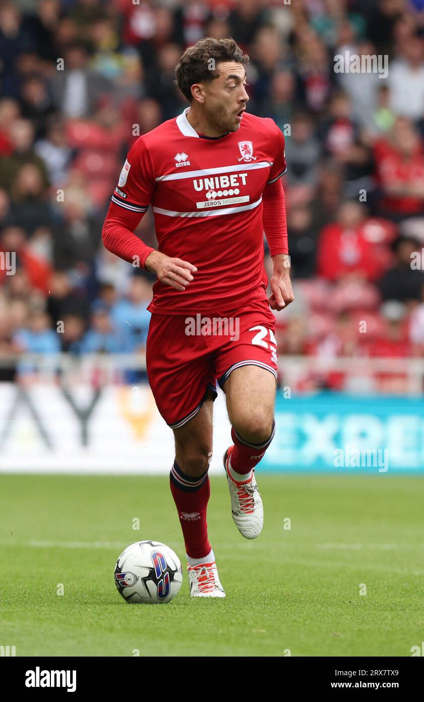 Matt Crooks of Middlesbrough in action during the Sky Bet Championship ...