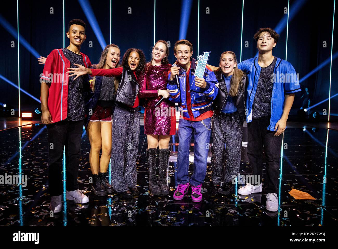 ROTTERDAM - SEP & JASMIJN win the Junior Song Contest in Rotterdam Ahoy ...