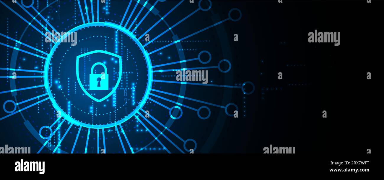 internet digital syber security technology concept for business ...