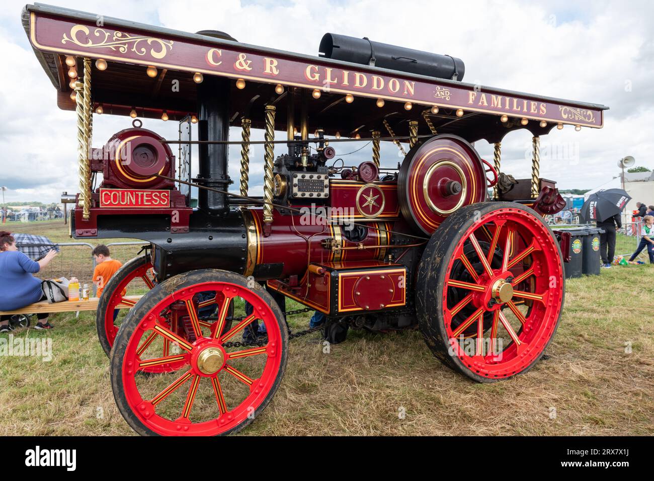 A 1917 Garrett showman's engine 'Countess' at the 2018 Low Ham Steam ...