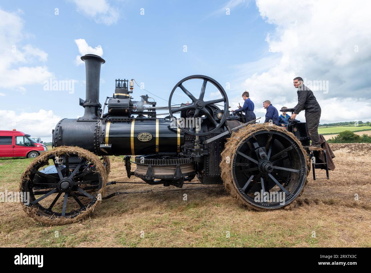 Low Ham.Somerset.United Kingdom.July 23rd 2023.A restored Fowler ...