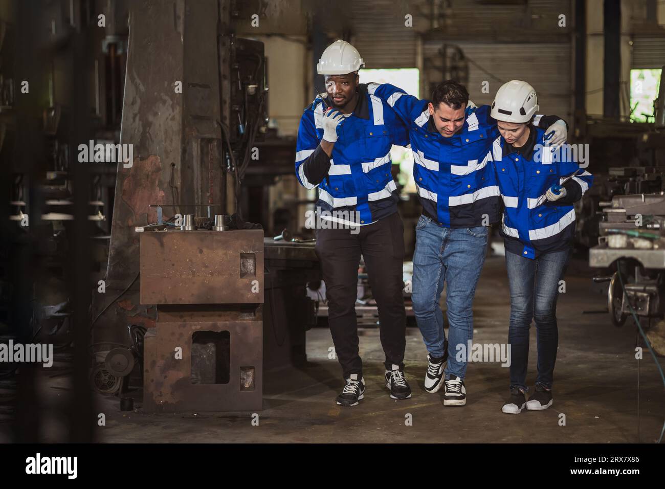 Industrial machine accident injury hi-res stock photography and images ...