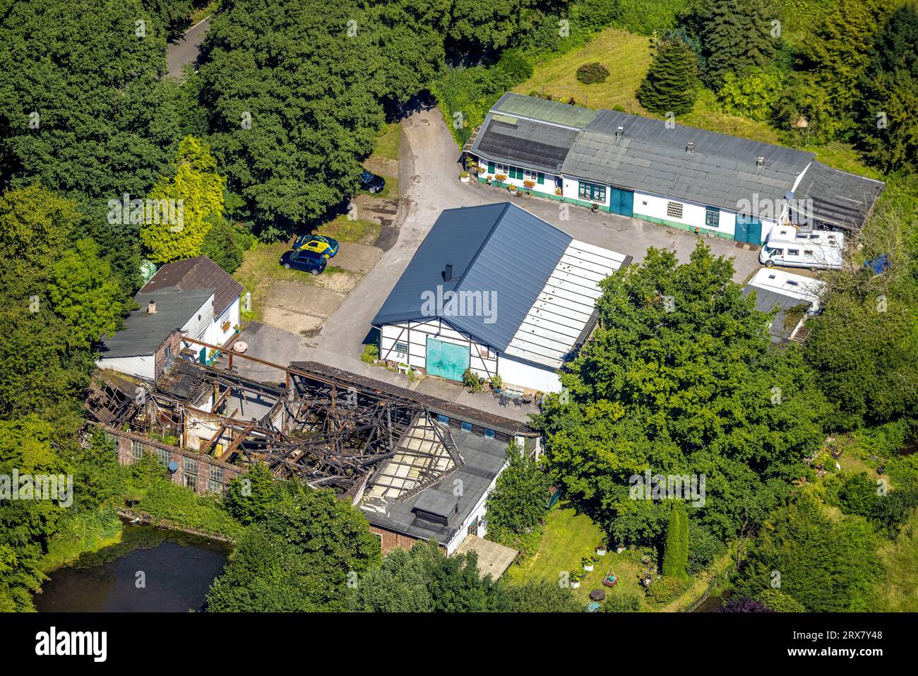 Historic hammer mill and destroyed roof hi-res stock photography and ...