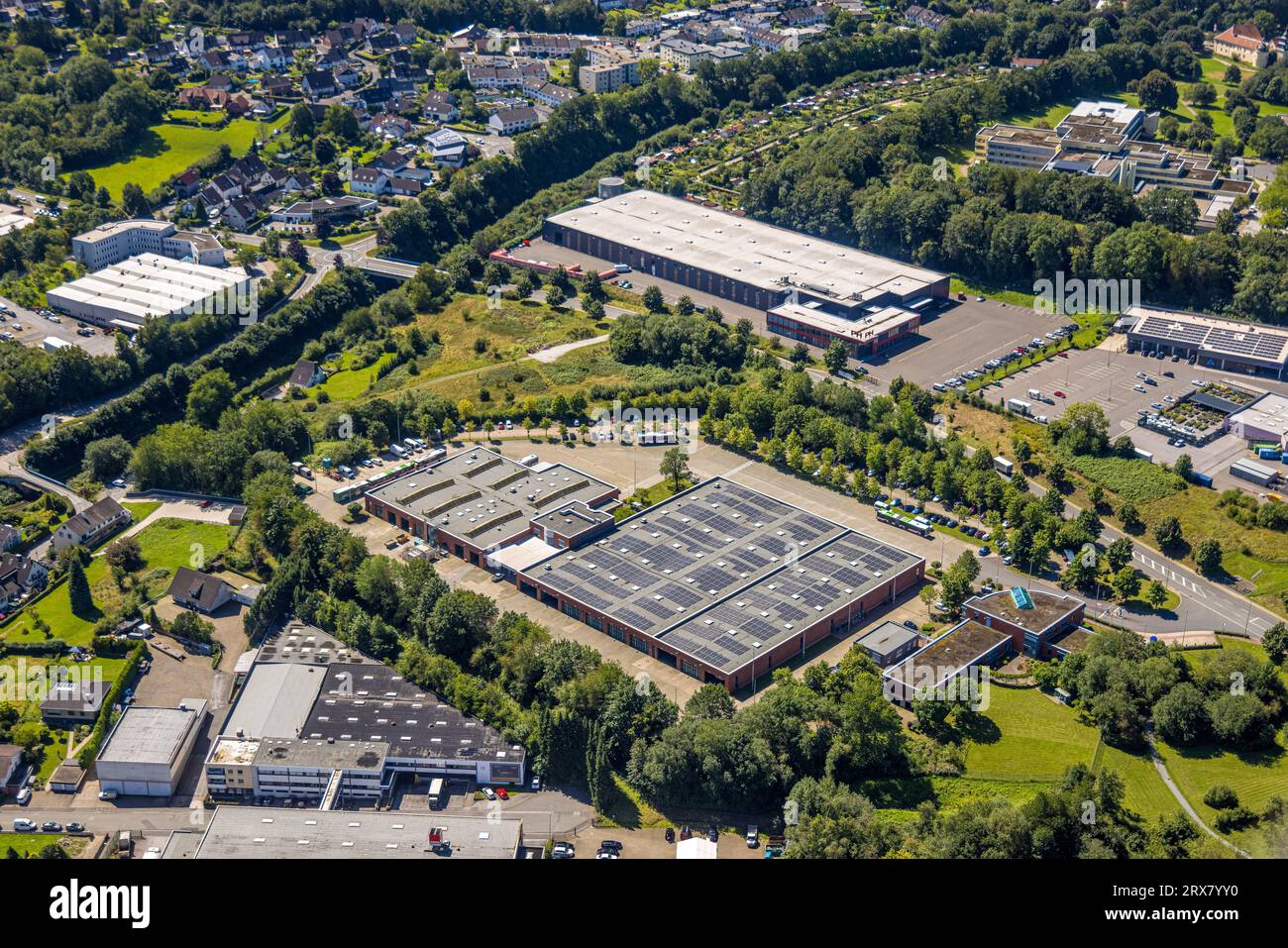 Aerial view, VER Verkehrsgesellschaft Ennepe-Ruhr mbH Wuppermannshof ...