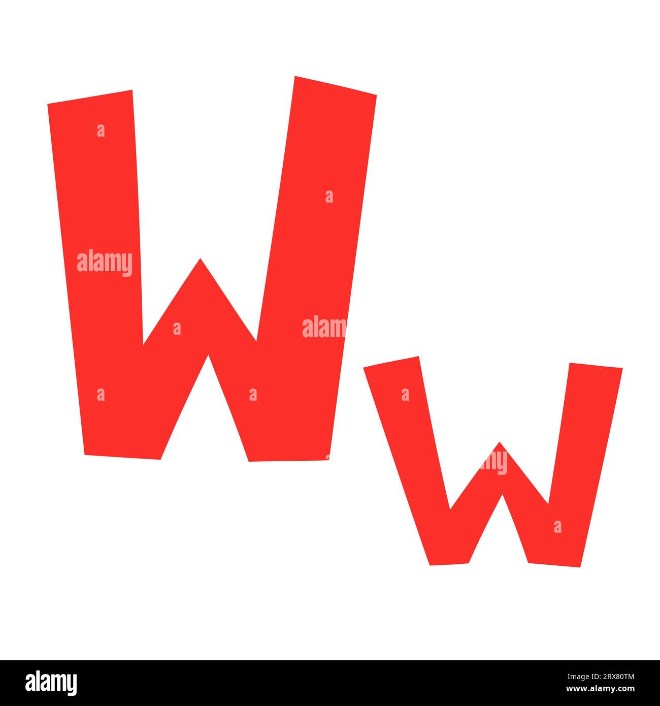 Uppercase Calligraphy Letters W