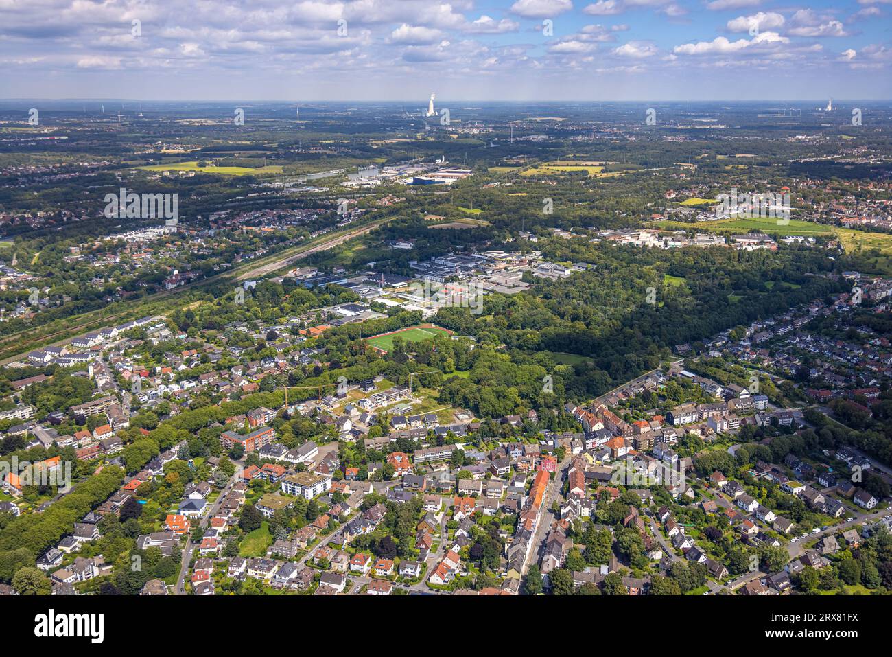 New construction housing estate am stadtgarten hi-res stock photography ...