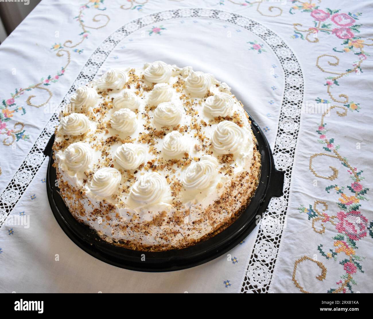 Birthday cake on dining table hi-res stock photography and images - Alamy