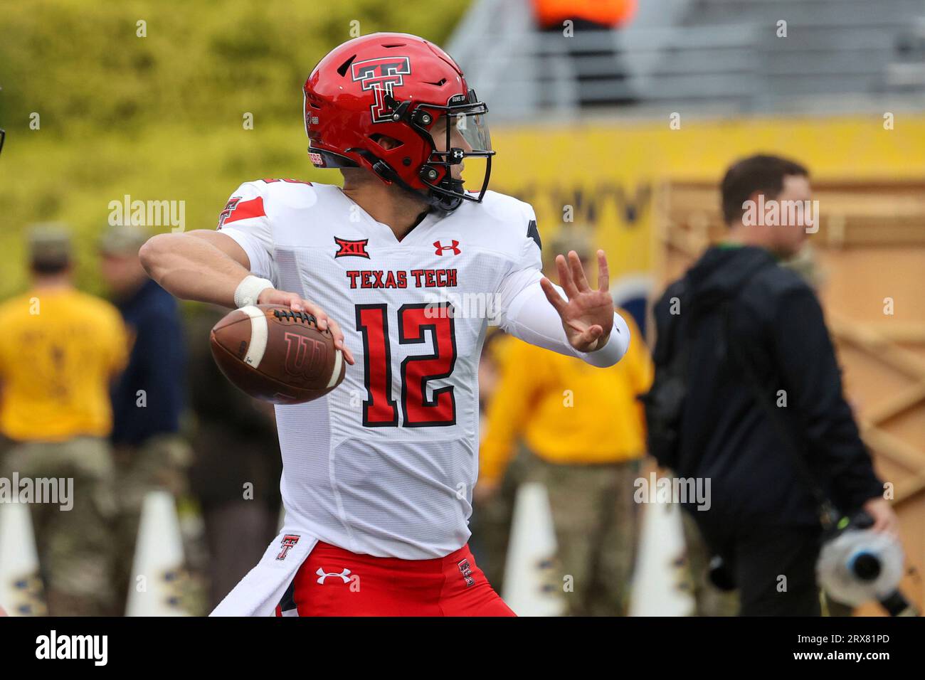 MORGANTOWN, WV - SEPTEMBER 23: Texas Tech Red Raiders quarterback Tyler ...