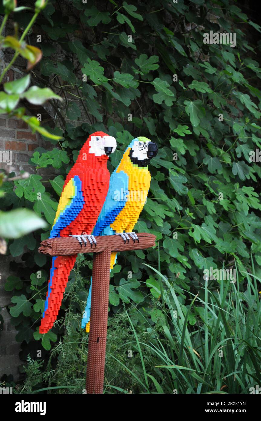 Lego brick sculpture of endangered animals from around the world ...