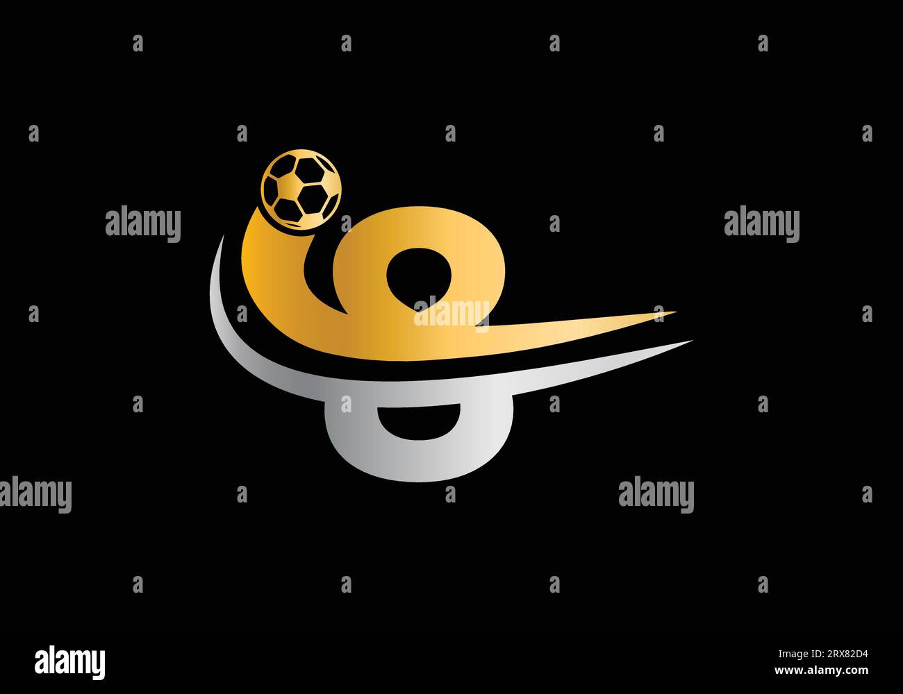 8 Letter with Football Sports Logo Template Design. For Football Club ...