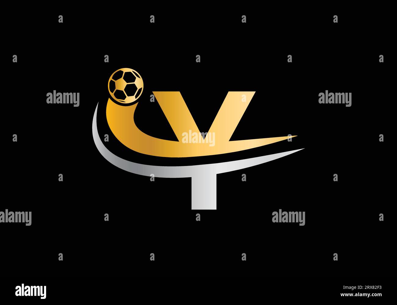 Y Letter with Football Sports Logo Template Design. For Football Club ...