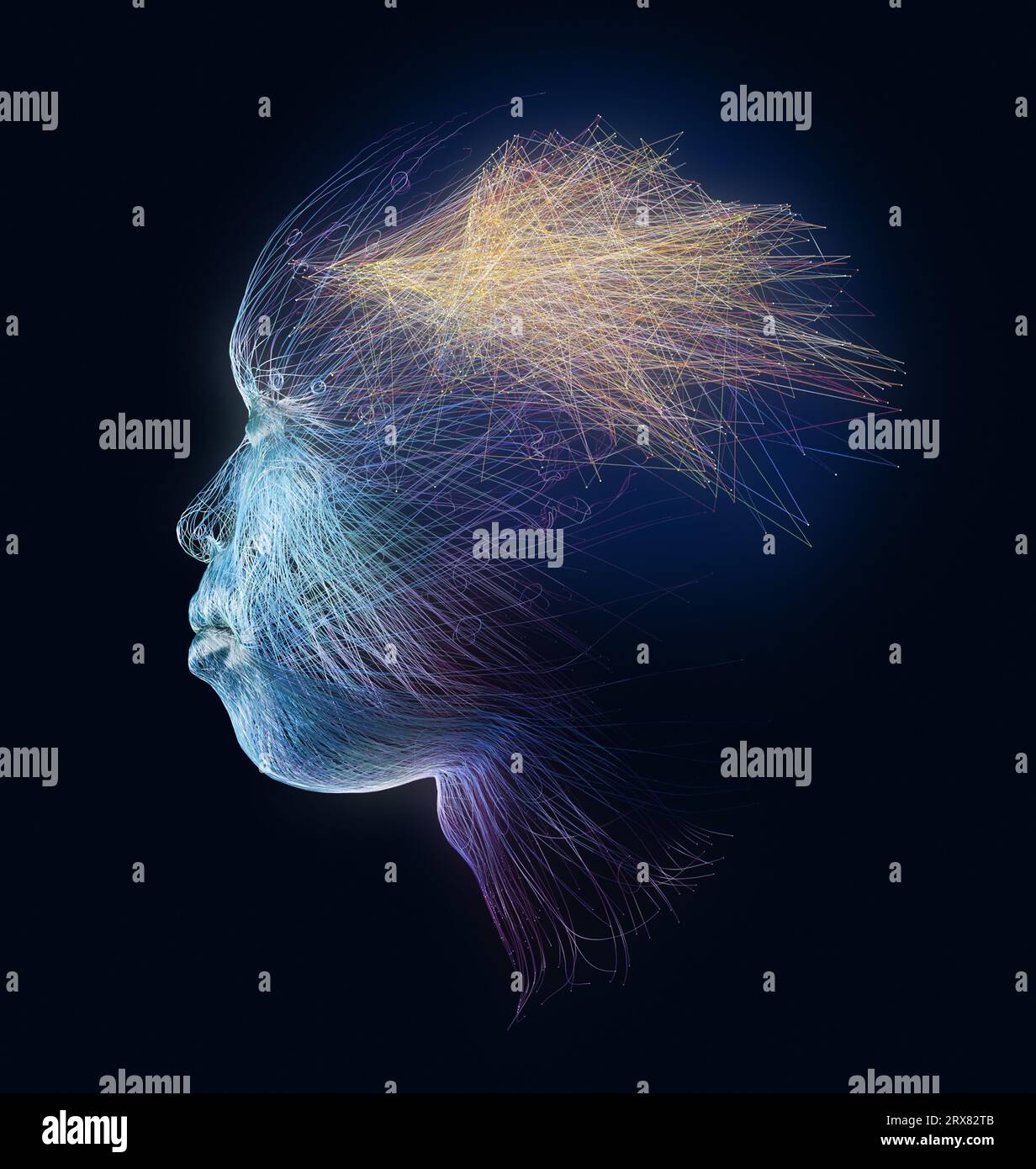 Neuronal interconnections, brain and communication. Mind and thought ...