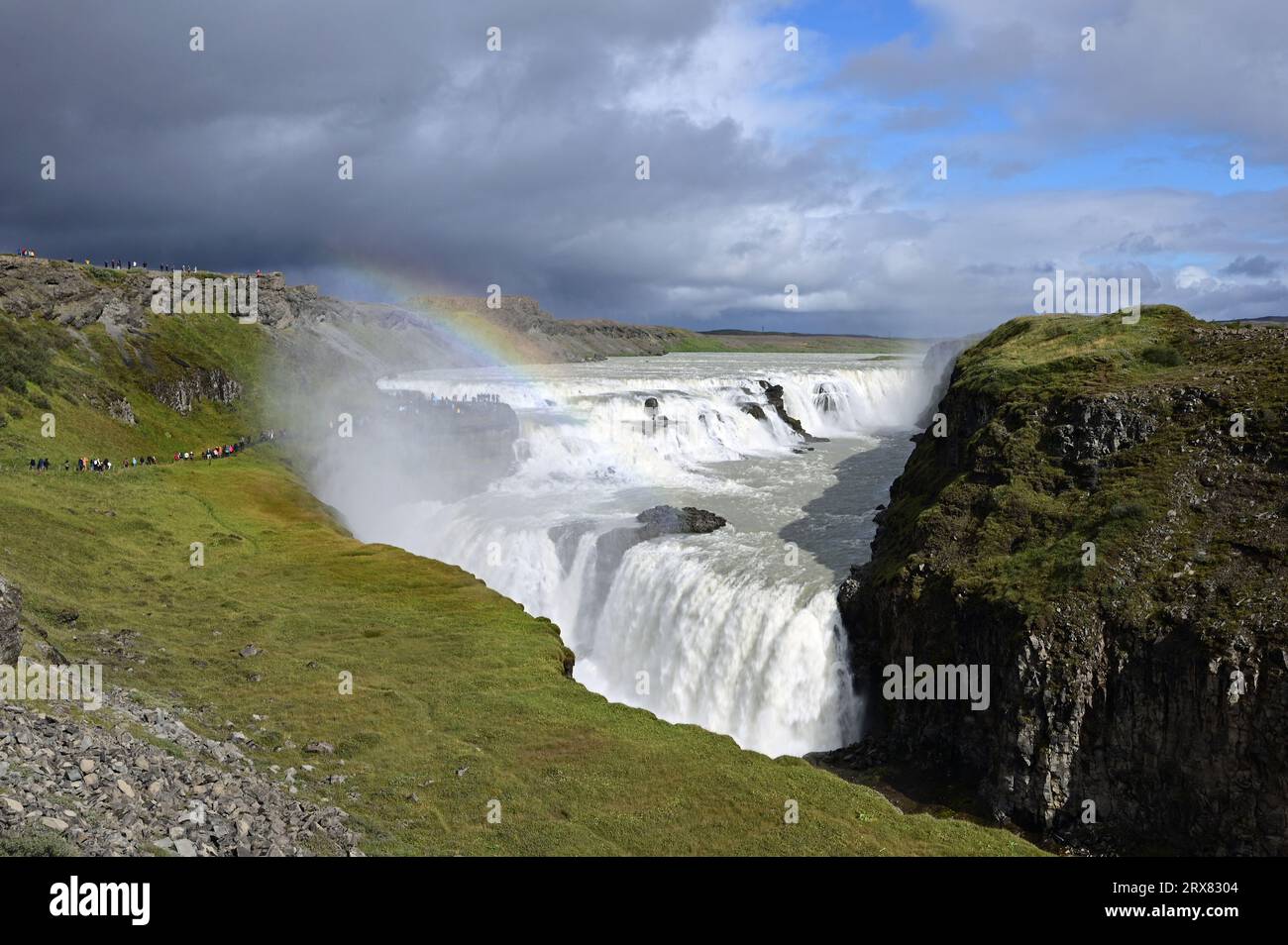 Gullfoss - Golden Falls - on Iceland's Golden Circle route near ...
