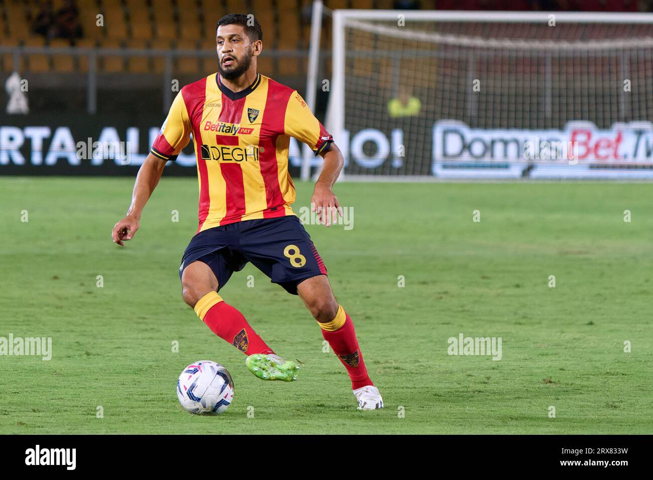 Lecce, Italy. 22nd Sep, 2023. Hamza Rafia (US Lecce) during US Lecce vs ...