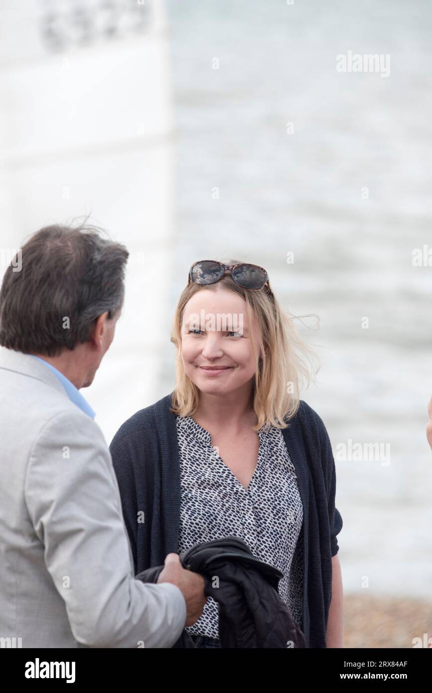 Whitstable, Kent, UK. 23 September, 2023. Cat Hobbs from We Own It ...