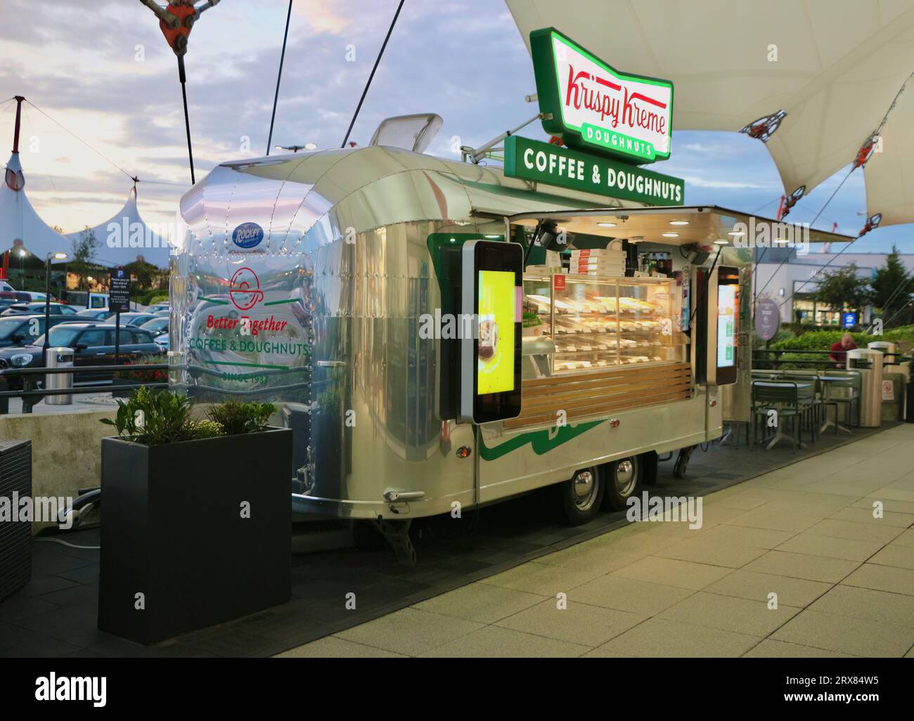 Krispy Kreme coffee & doughnuts airstream style Rocket food caravan in ...