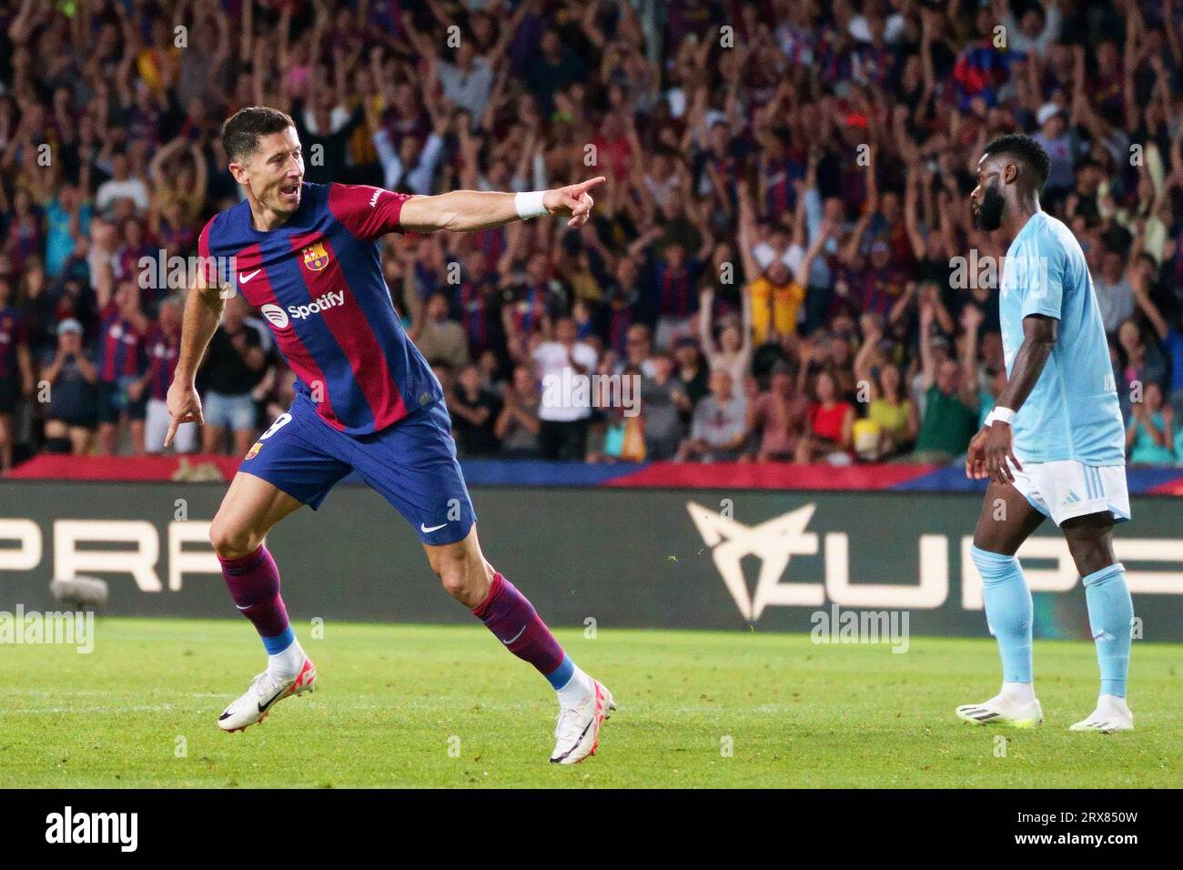 Robert lewandowski goal celebration hi-res stock photography and images ...
