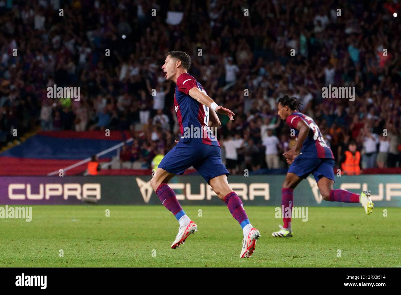 Robert lewandowski goal celebration hi-res stock photography and images ...