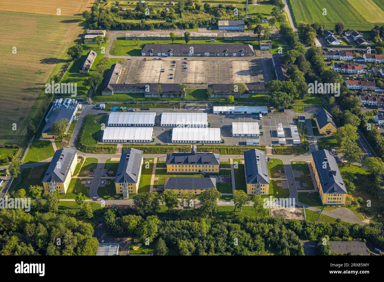 Central accommodation facility for refugees zue in soest hi-res stock ...