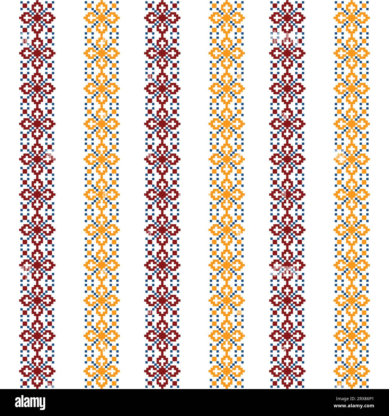 Abstract pattern border in colored dots on a white background Stock ...
