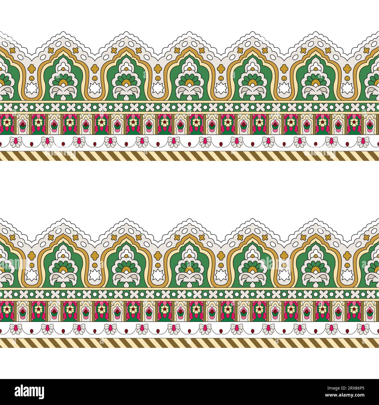 A minimalist white background with a vibrant green and yellow borders ...