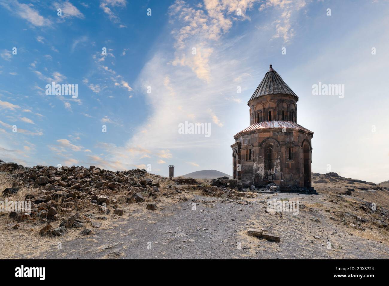Ani ancient Armenian city ruin and historical Church near Kars, Turkey ...