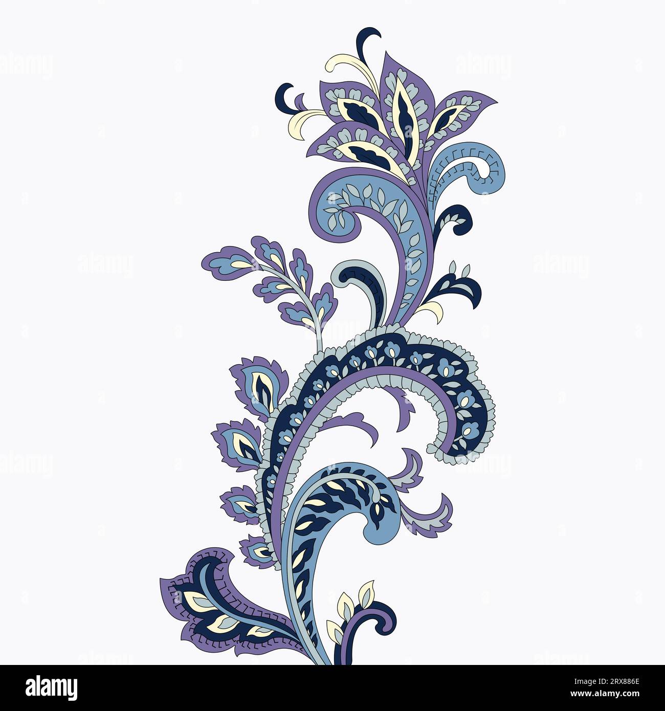 Paint paisley pattern Stock Vector Images - Alamy