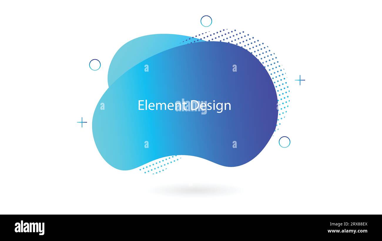 Shapes design element abstract liquid gradient geometric modern splash ...